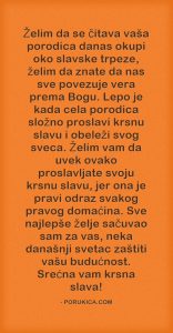 NAJLJEPSE Čestitke za krsnu slavu | Poruke i Čestitke